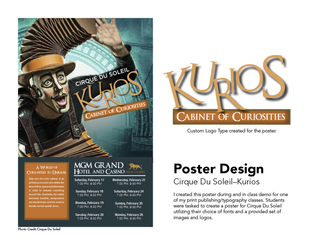 Kurios Poster Design – The Artwork of Brian Oakley